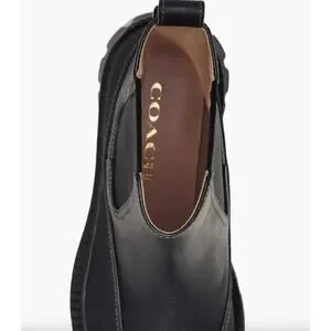 Coach | Shoes | Coach Jayla Chelsea Leather Ankle Lug Boots Womens 9 ...